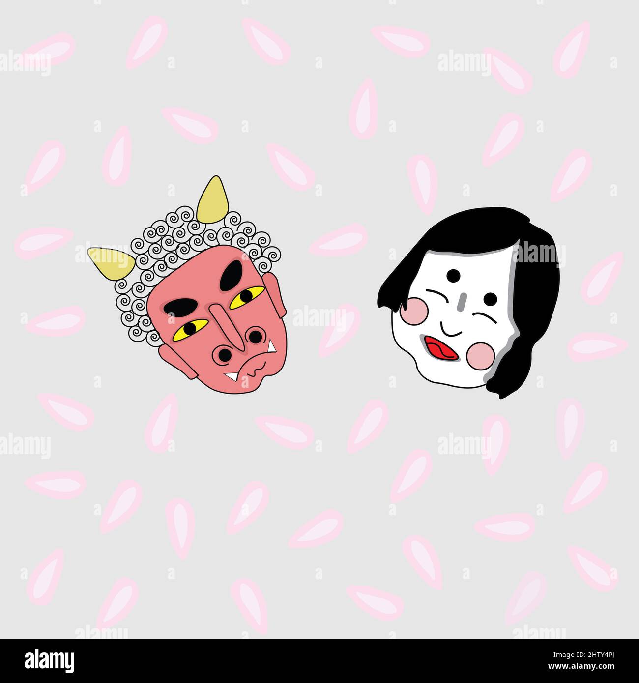 Kyogen Stock Vector Images - Alamy