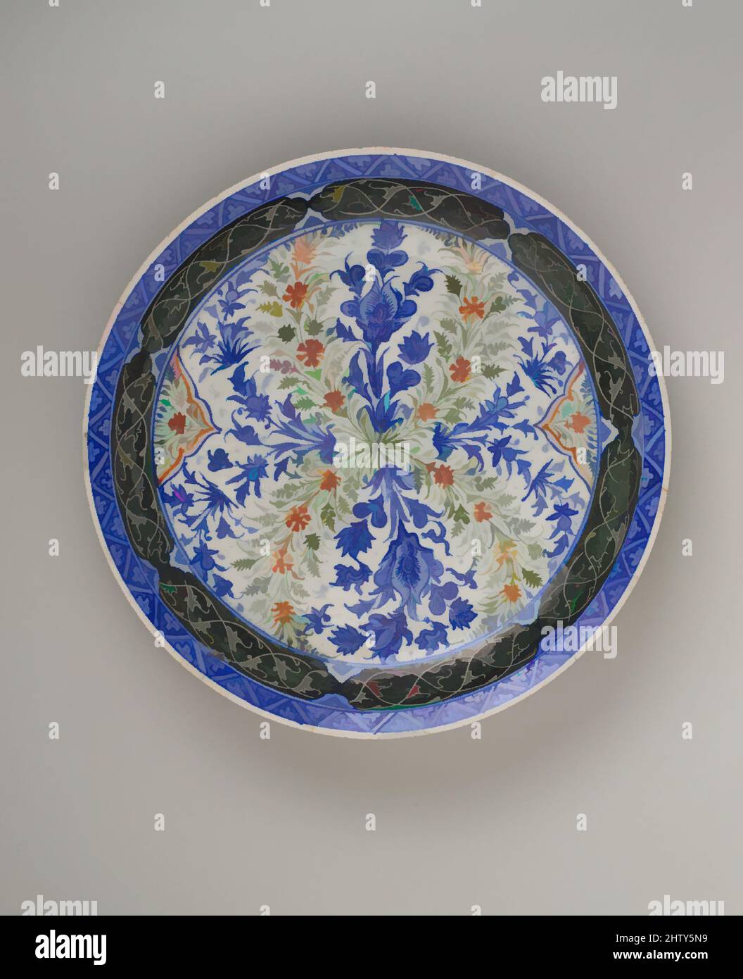 Art inspired by Dish with Floral Designs, 1670s, Made in Iran, Kirman ...
