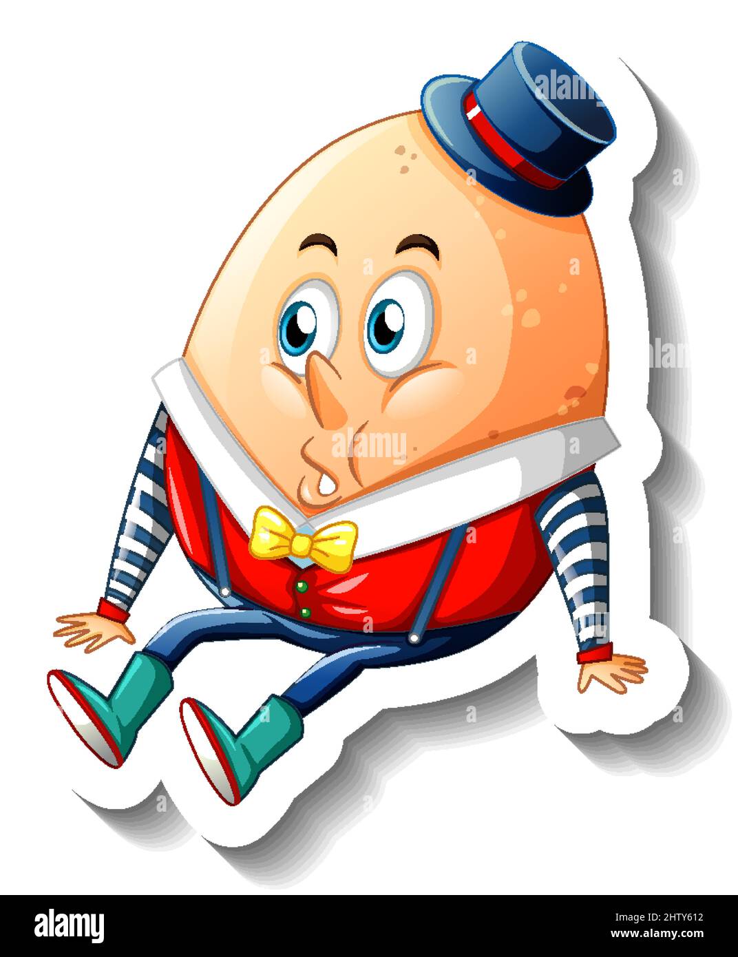 Humpty Dumpty Egg cartoon character illustration Stock Vector Image ...