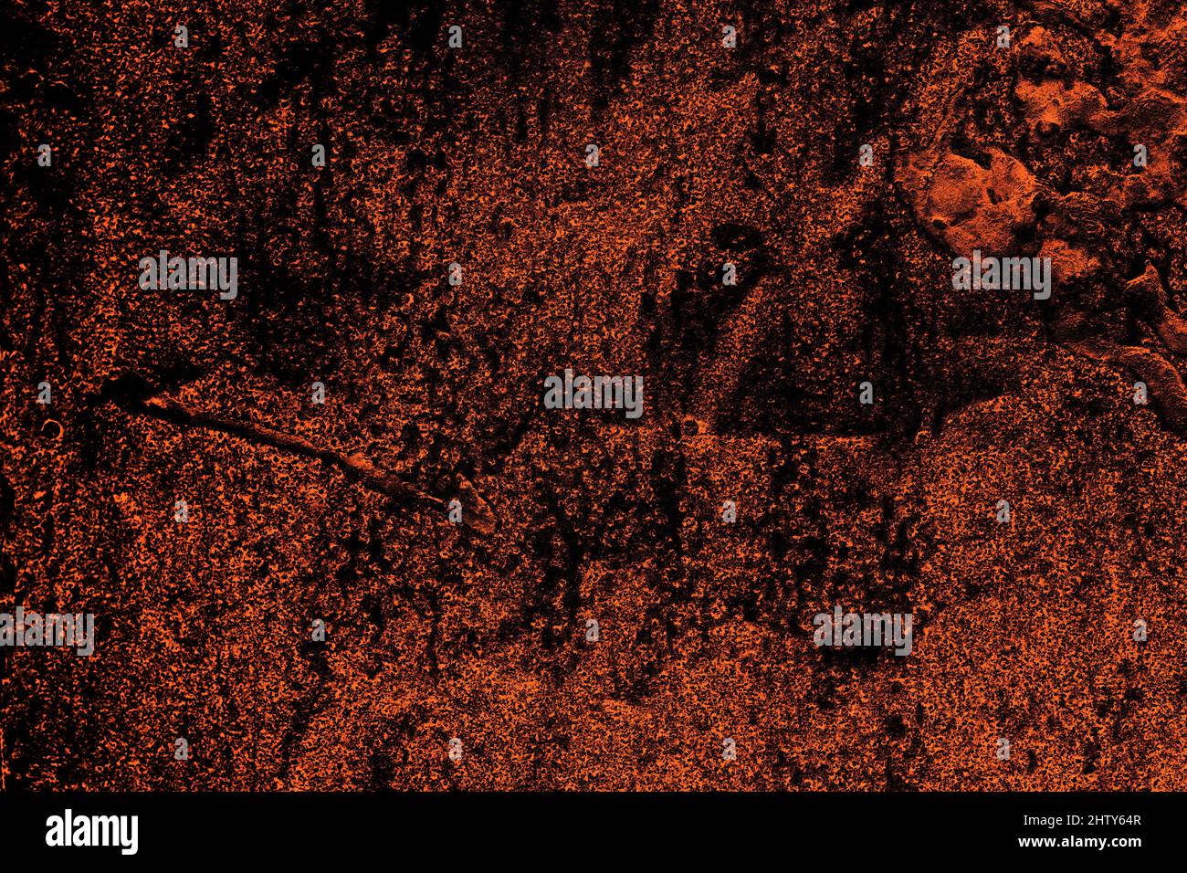 Rustic grunge texture on a dark orange color old abandoned iron sheet ...