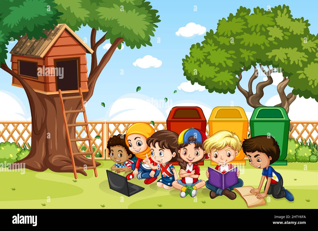 Children Doing Work Clipart