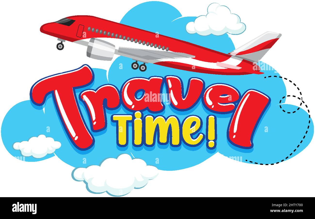 Travel Time typography design illustration Stock Vector Image & Art - Alamy