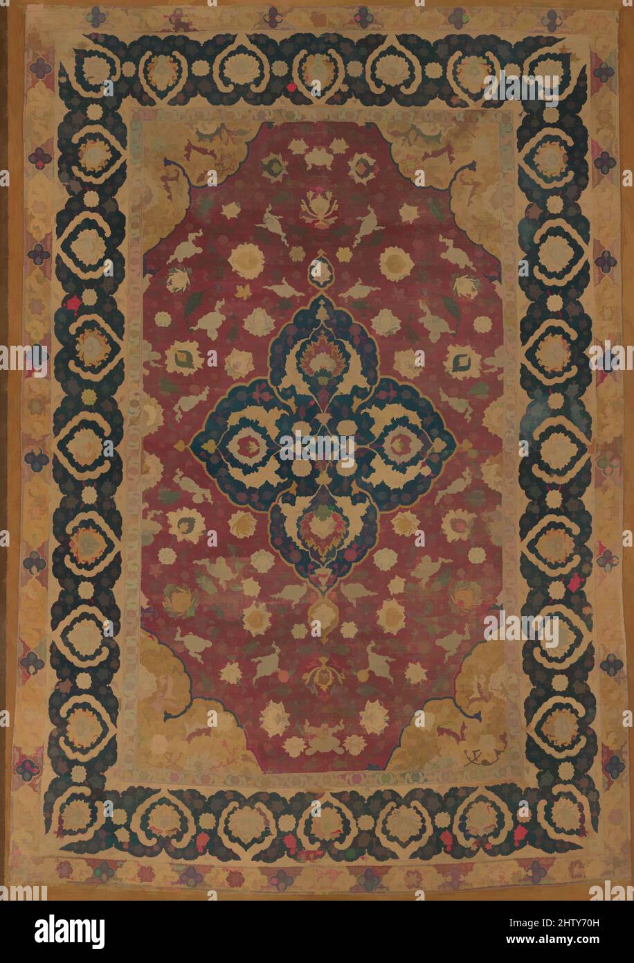 Art inspired by Silk Kashan Carpet, second half 16th century, Made in ...