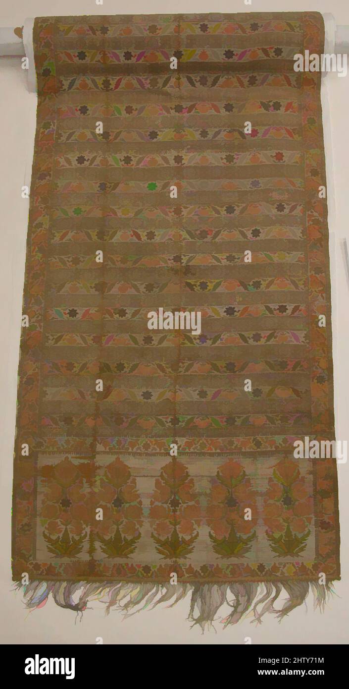 Art inspired by Sash, 17th–18th century, Attributed to Iran, Silk ...