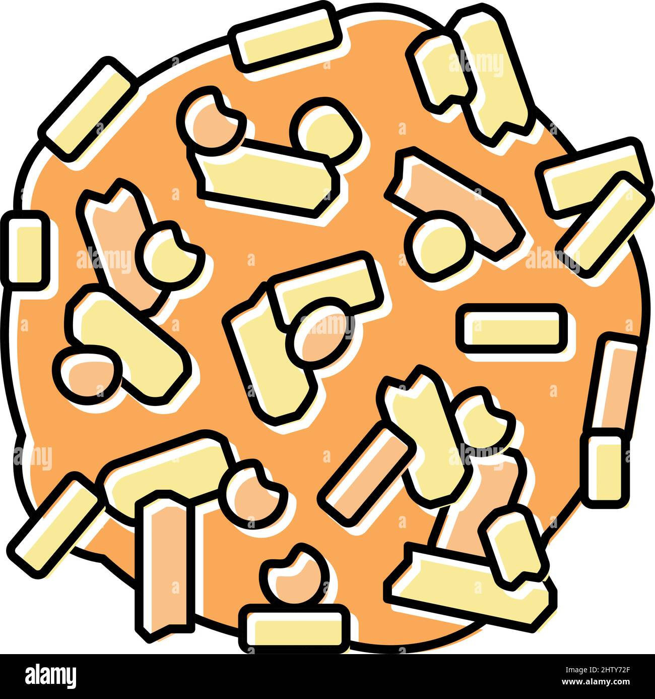 wood pellets color icon vector illustration Stock Vector Image & Art ...