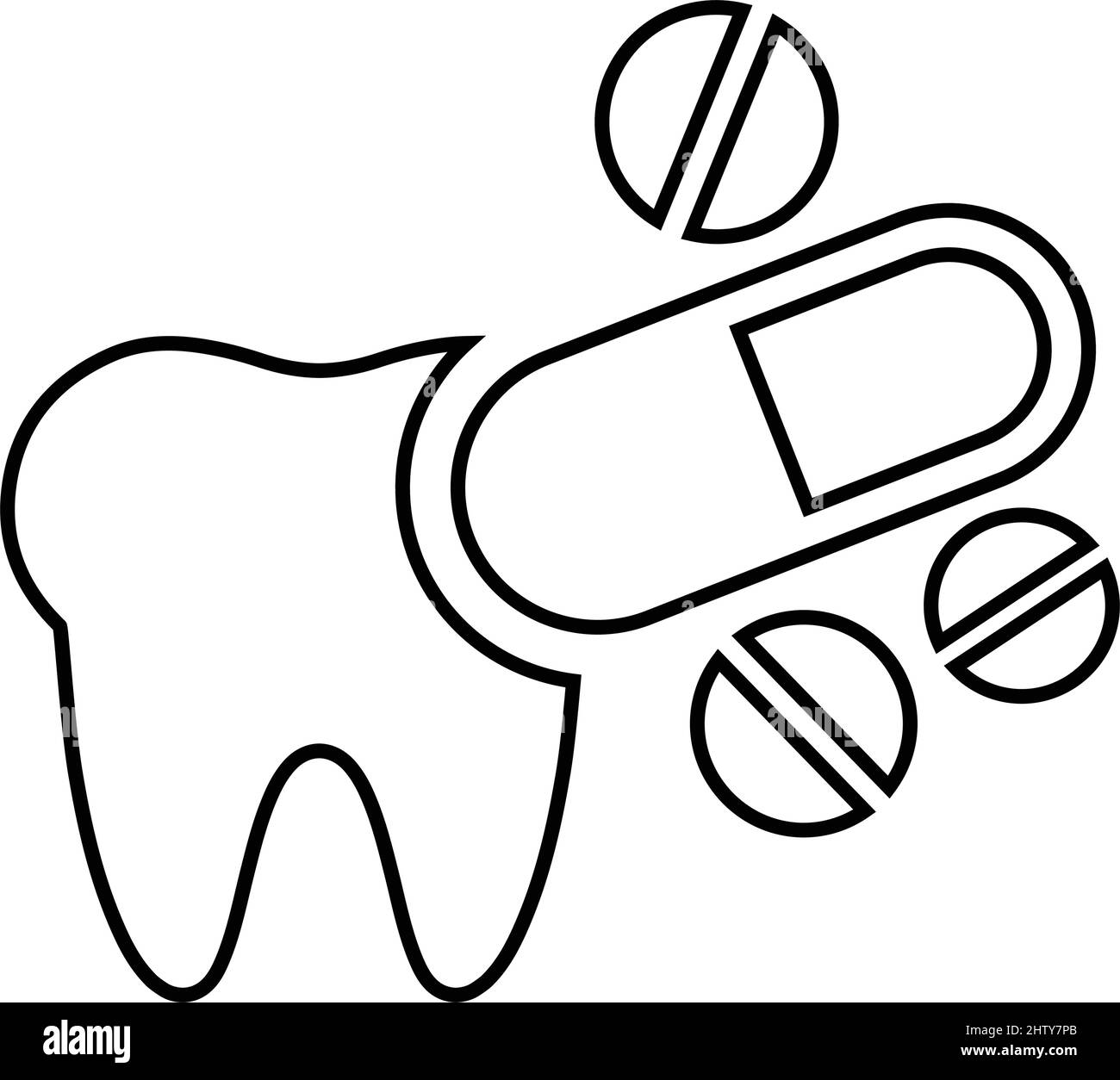 Tooth Drug, medicine icon - Simple vector illustration for graphic and ...