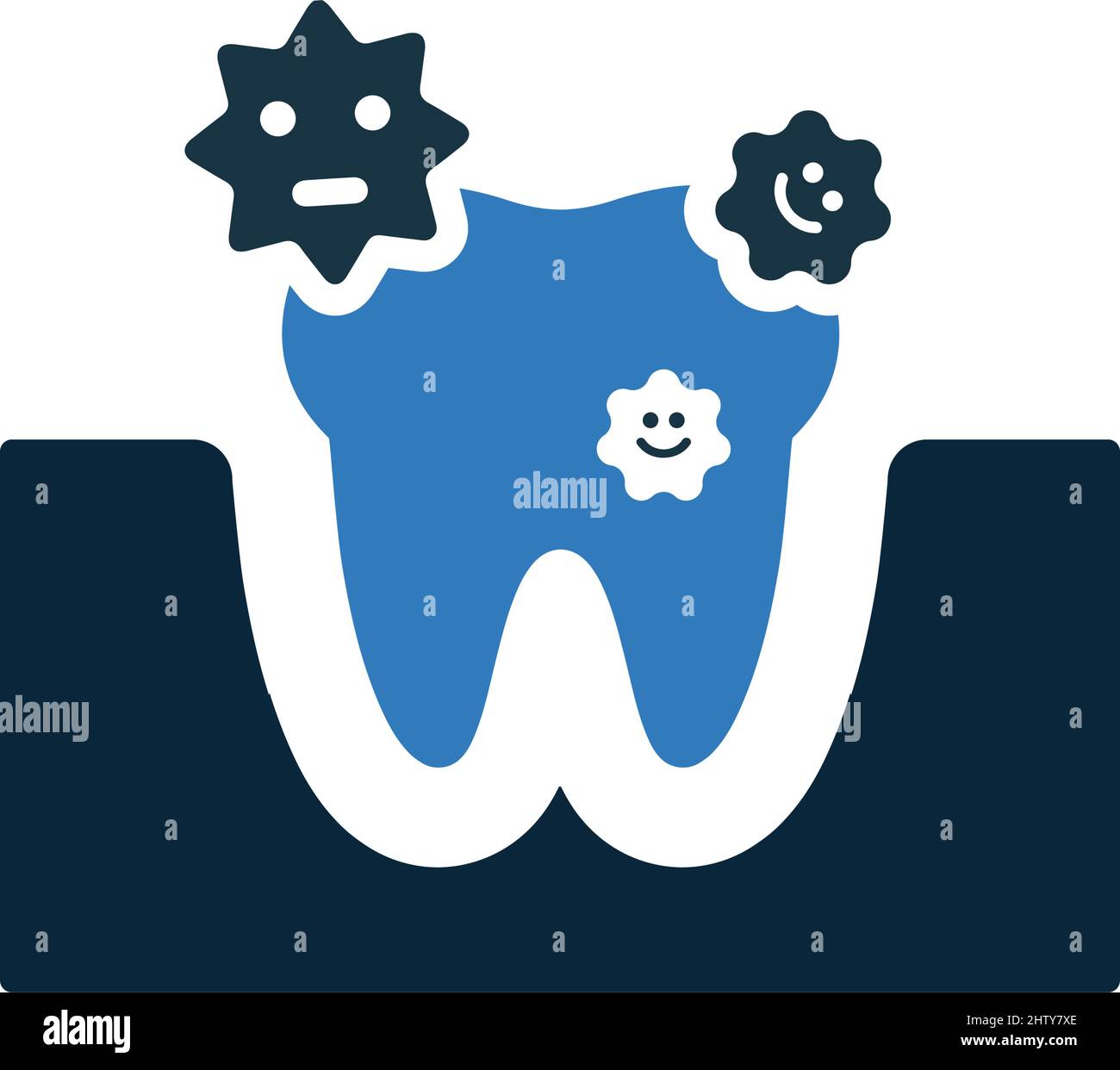 Tooth, germs icon - Simple vector illustration for graphic and web ...