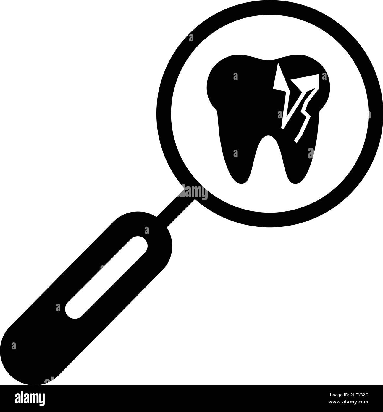 Finding teeth problem icon- Perfect use for print media, web, stock ...