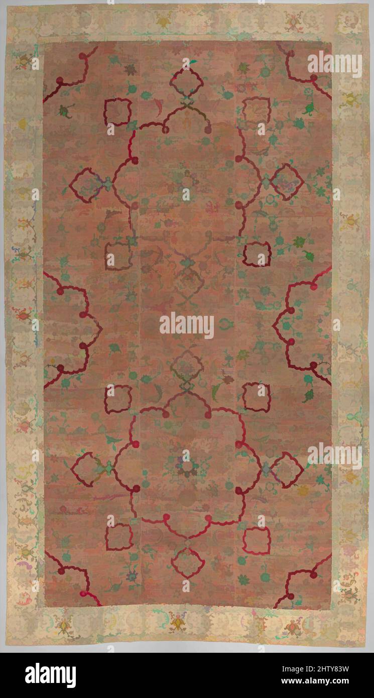 Art inspired by Velvet and Silk Carpet, 17th century, Attributed to ...