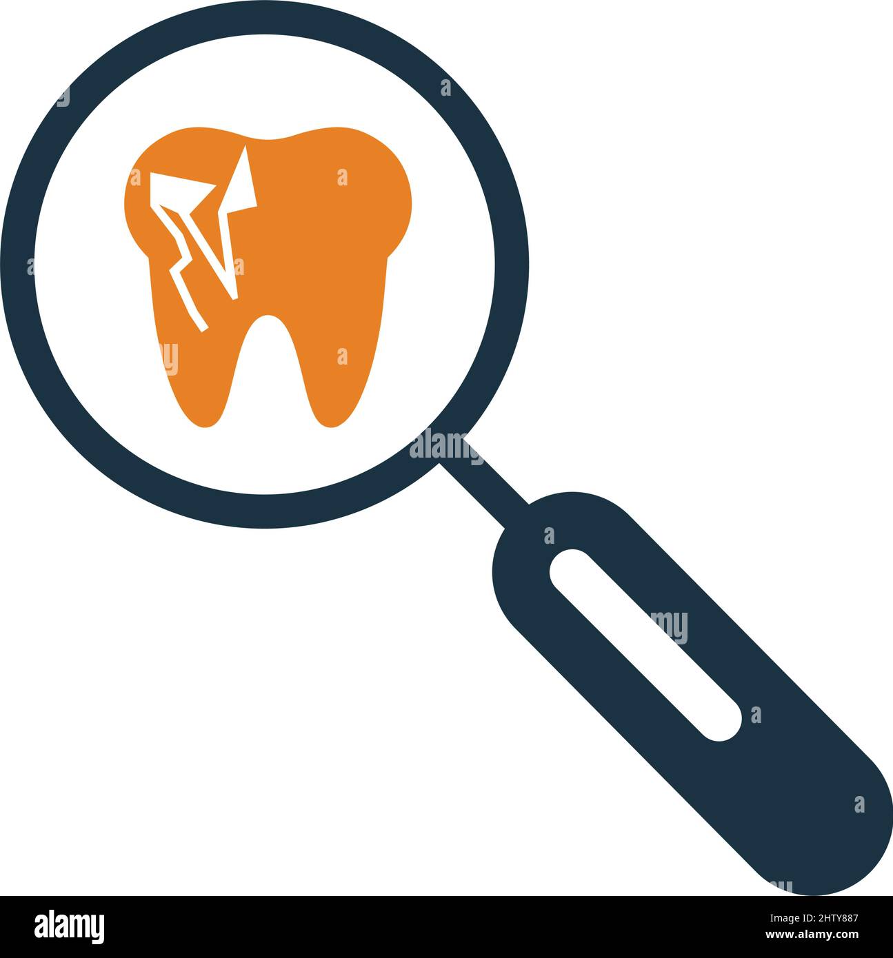 Finding teeth problem icon- Perfect use for print media, web, stock ...