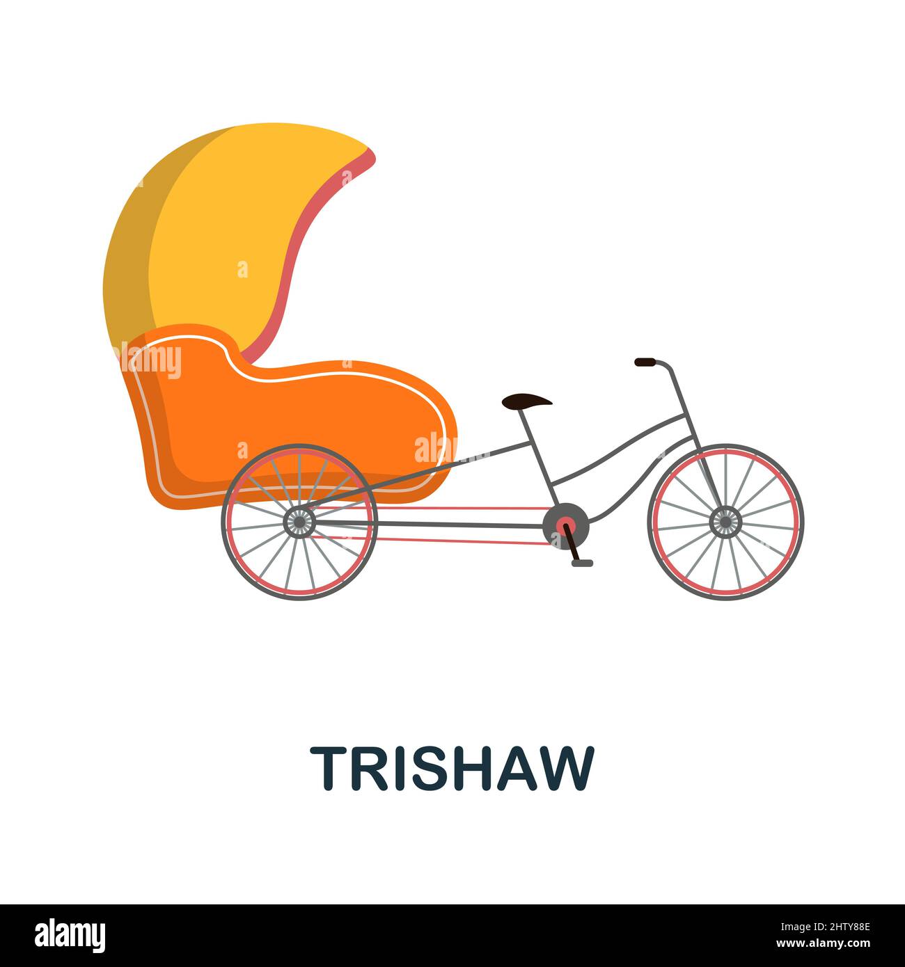 Rickshaw cycle rickshaw malaysia Stock Vector Images - Alamy