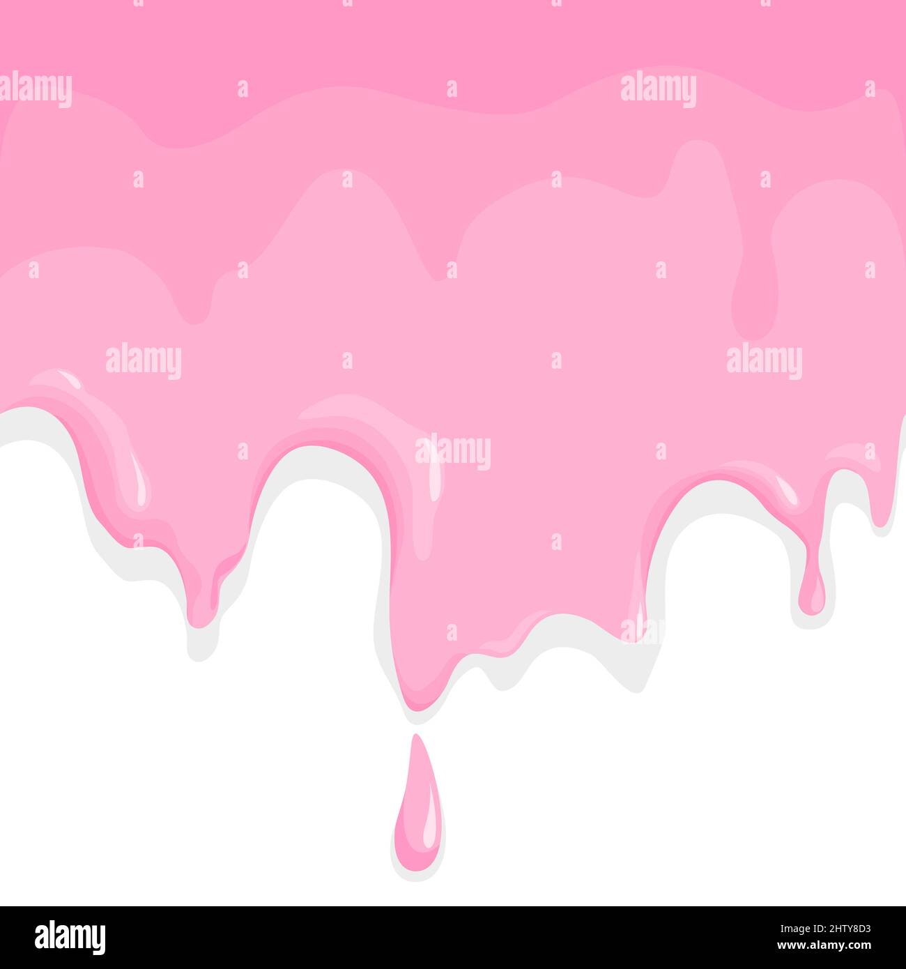 Background with pink frosting melting and dripping Stock Photo - Alamy