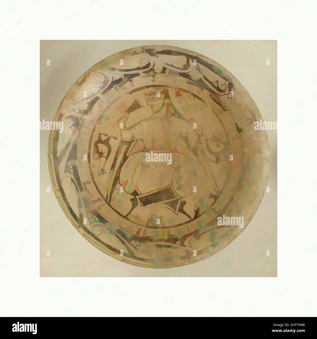 Art inspired by Bowl, late 8th–9th century, Excavated in Iran, Nishapur. Attributed to Iran ...