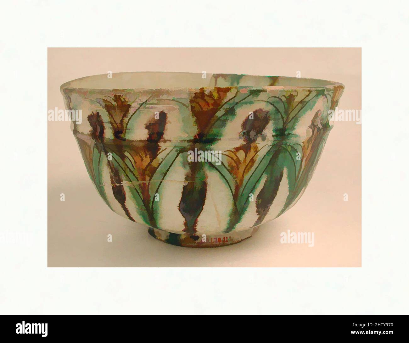 Art inspired by Bowl, 9th century, Attributed to Iran, Nishapur ...