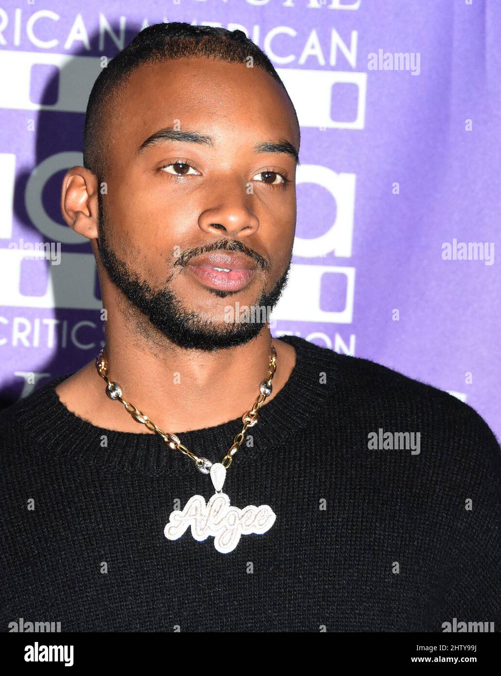 Los Angeles, California, USA. 2nd Mar, 2022. Actor/singer Algee Smith ...