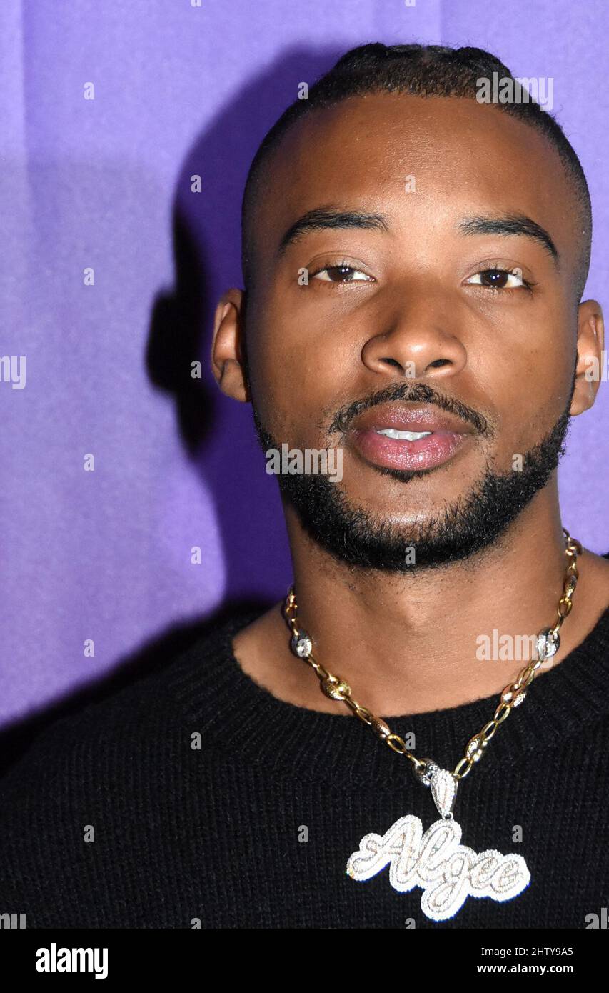 Los Angeles, California, USA. 2nd Mar, 2022. Actor/singer Algee Smith ...