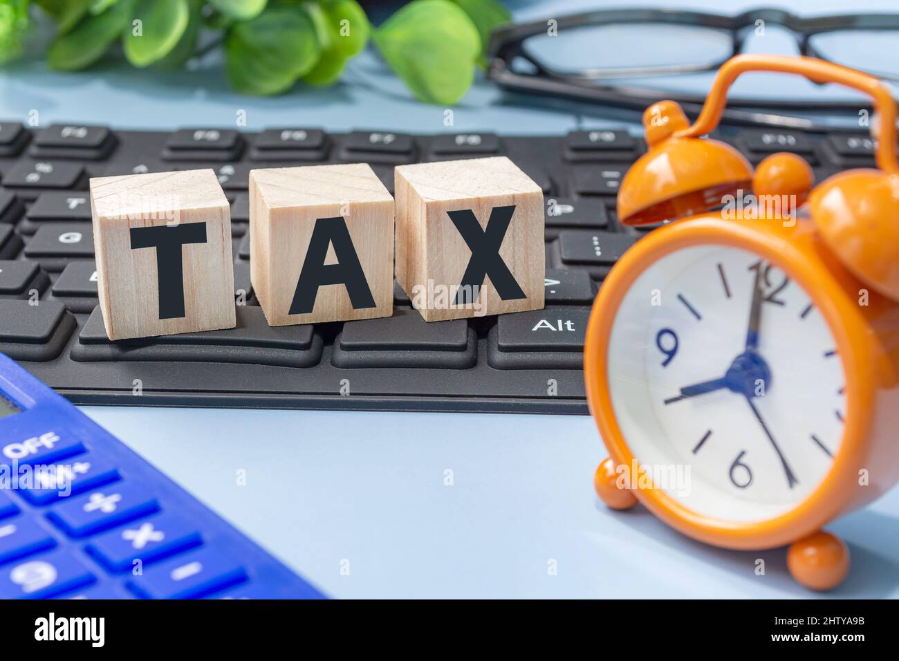 Tax government calculation black hi-res stock photography and images ...