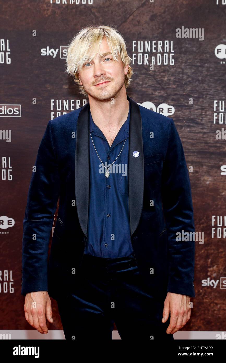 Berlin, Germany. 02nd Mar, 2022. Albrecht Schuch comes to the premiere ...