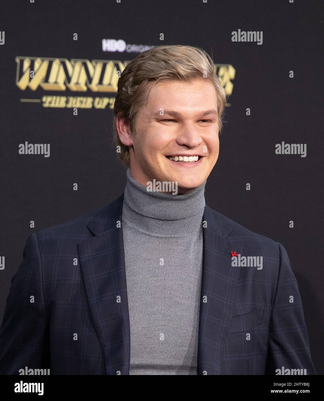 Austin Aaron attends the premiere of HBO's "Winning Time: The Rise of ...