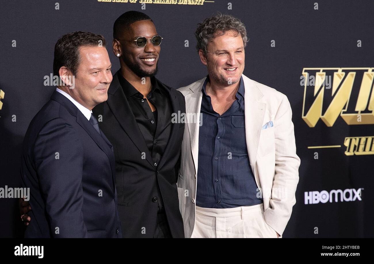 Quincy Isaiah and Jason Clarke attends the premiere of HBO's "Winning ...