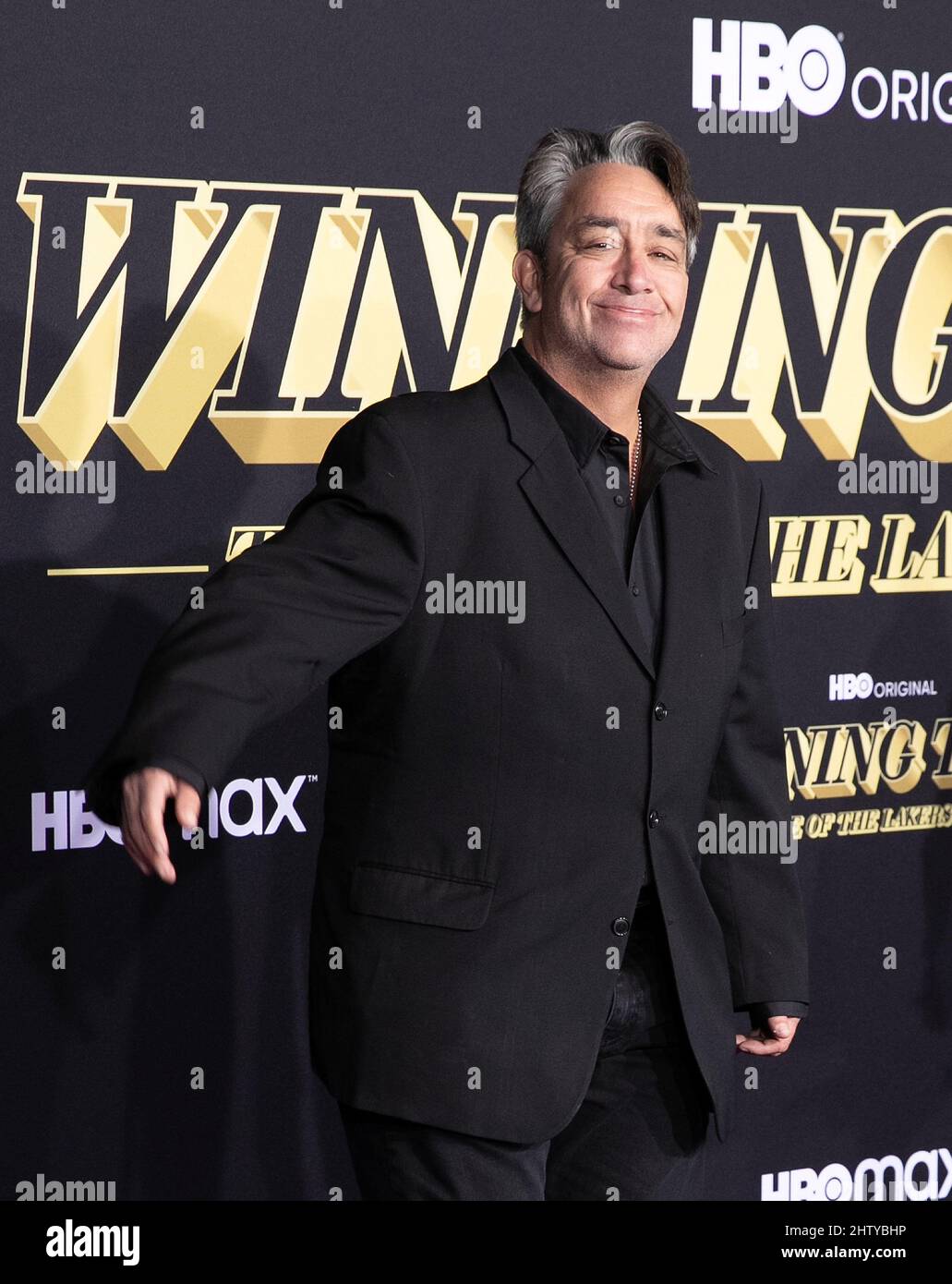 Andy Guirgis attends the premiere of HBO's "Winning Time: The Rise of ...