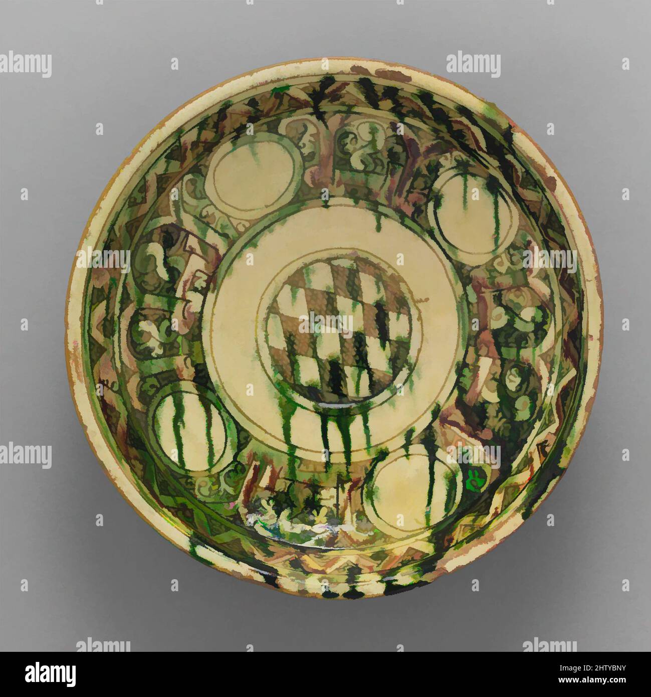 Art inspired by Bamiyan Ware' bowl, 11th–12th century, Probably made in ...