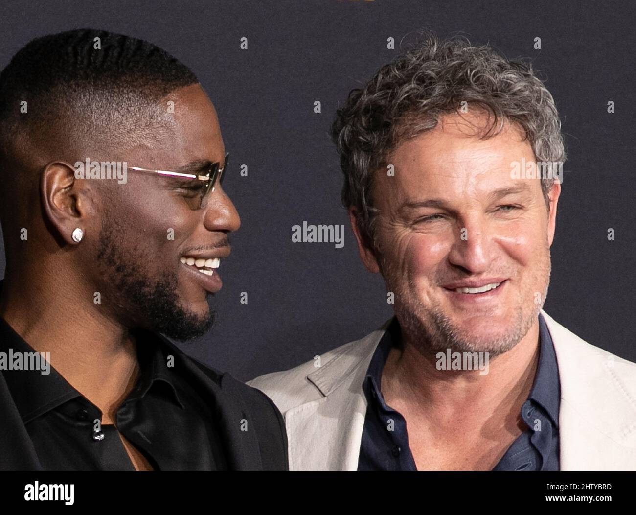 Quincy Isaiah and Jason Clarke attends the premiere of HBO's "Winning ...