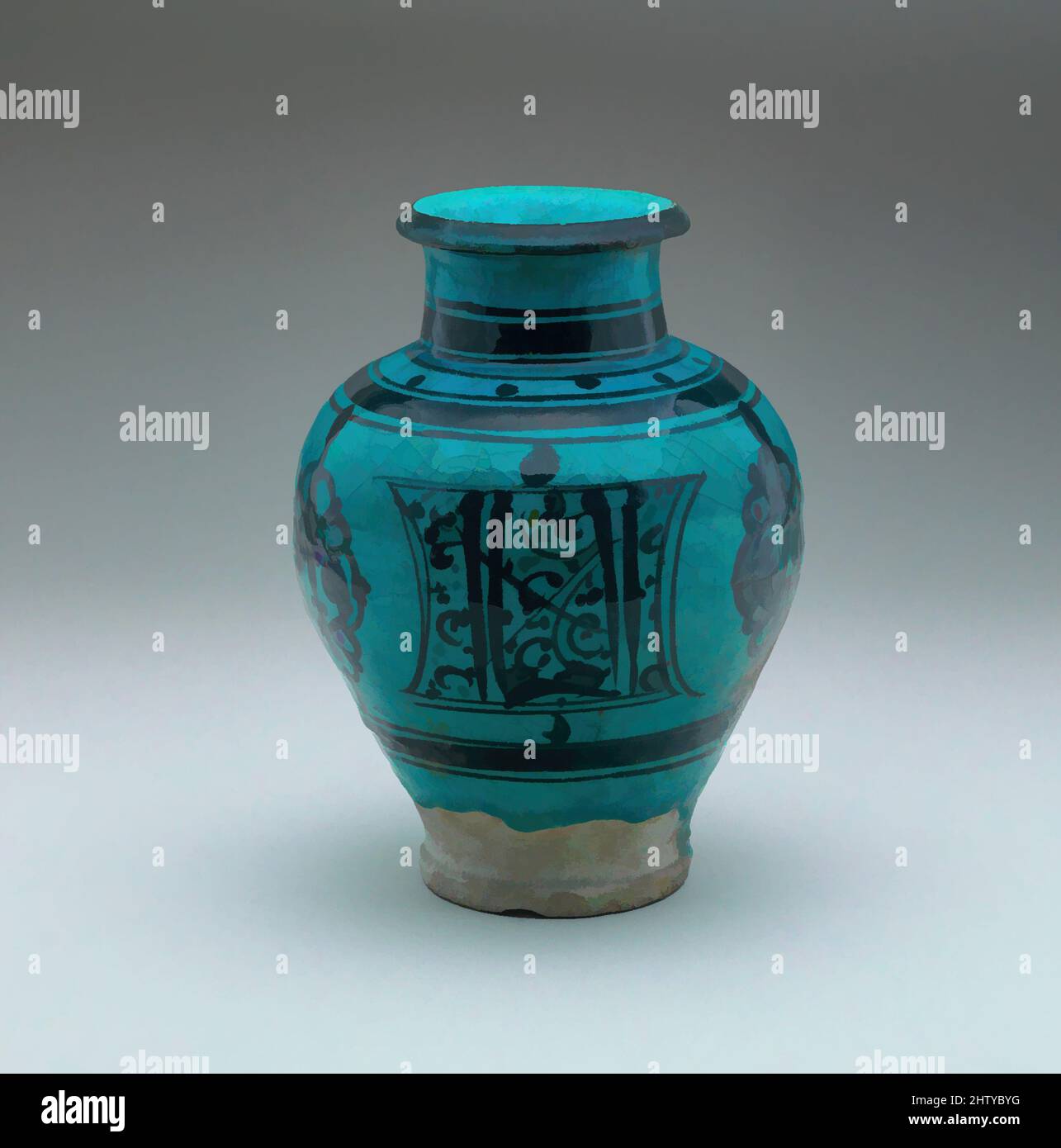 Art inspired by Pear-Shaped Jar, first half 13th century, Made in Syria ...