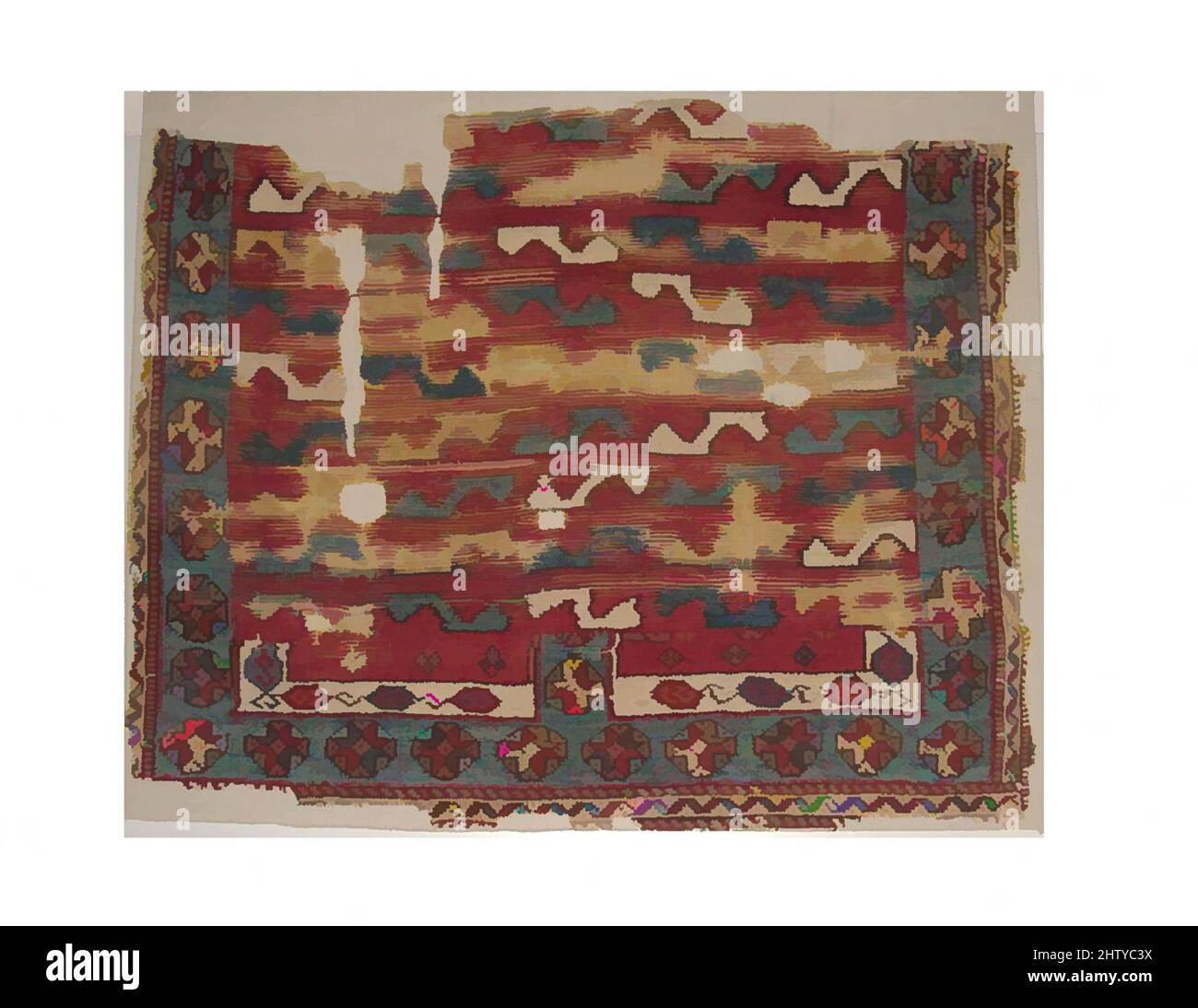 Art inspired by Fragment, 18th century or earlier, Made in Turkey, Wool ...