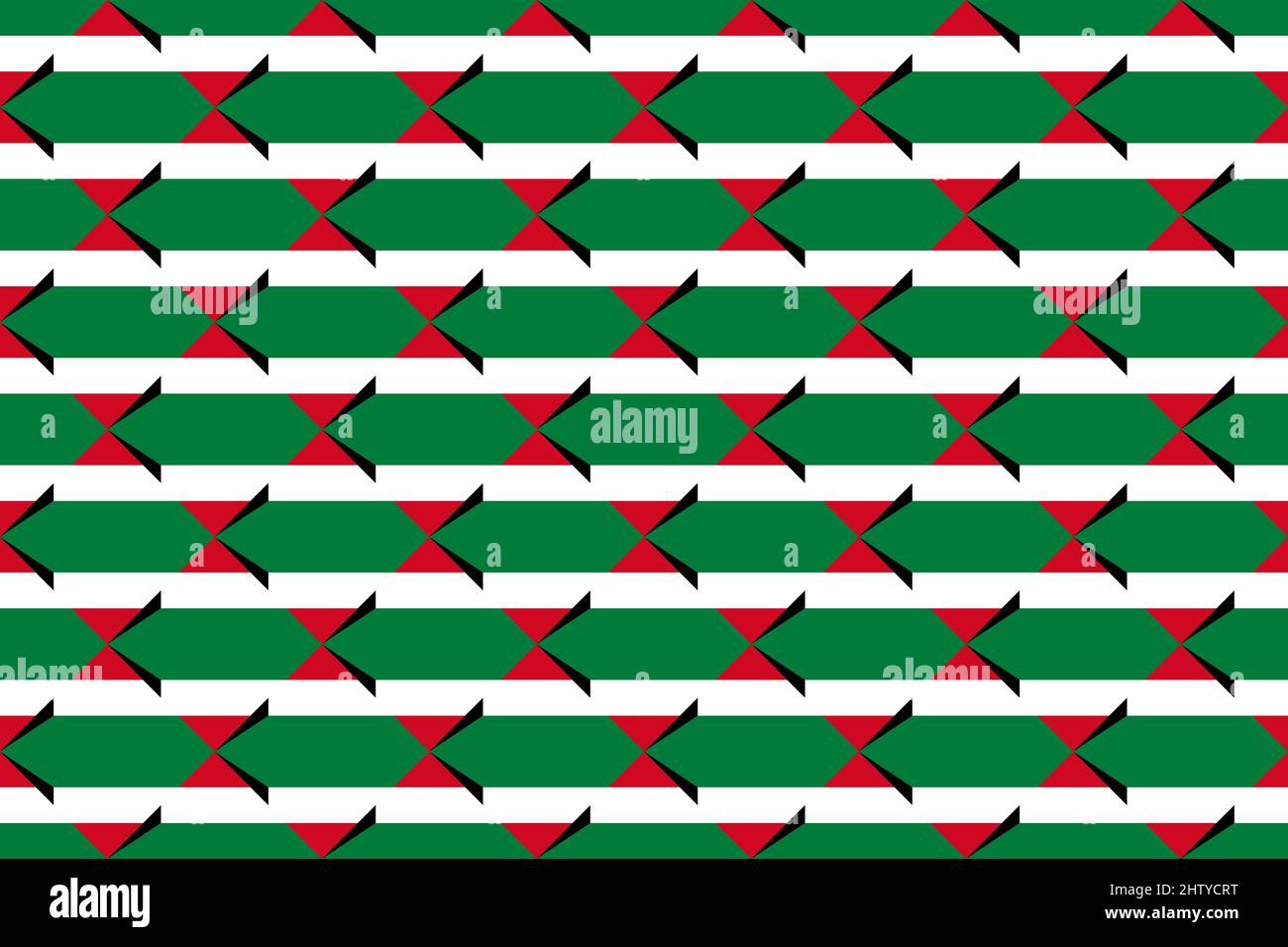 Geometric pattern in the colors of the national flag of Kuwait. The ...