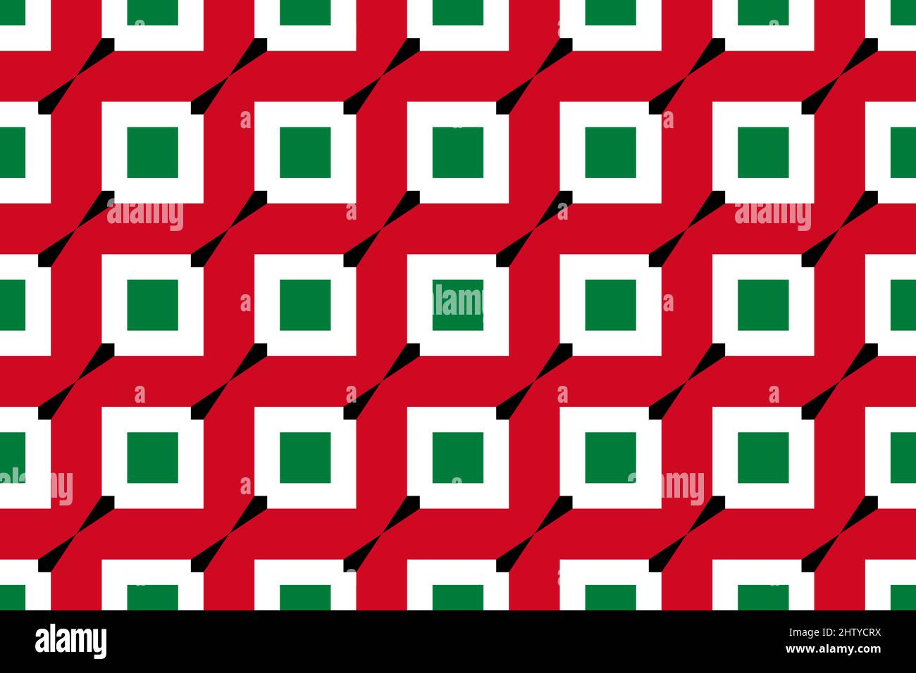 Geometric pattern in the colors of the national flag of Kuwait. The ...