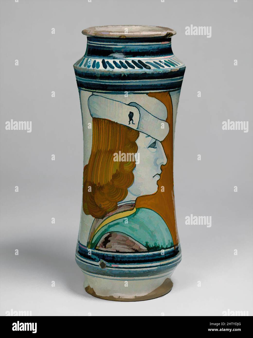 Art inspired by Apothecary jar (albarello), 1480–1500, Italian, Naples ...