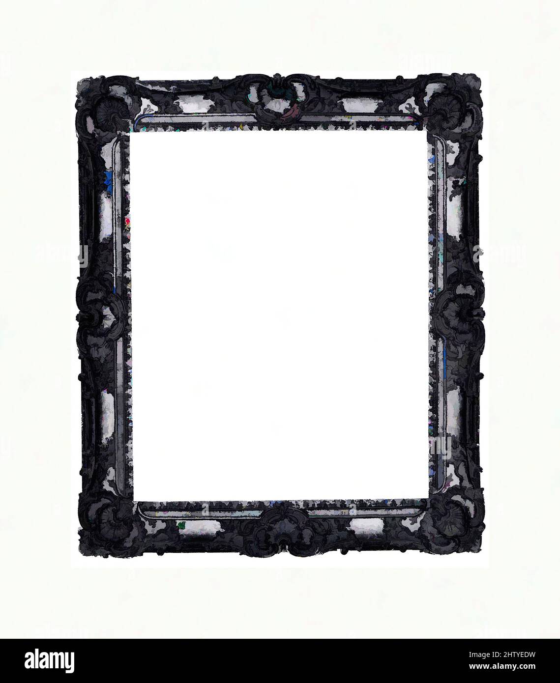 Art inspired by Swept frame, ca. 1735–45, French, Oak lower moldings ...