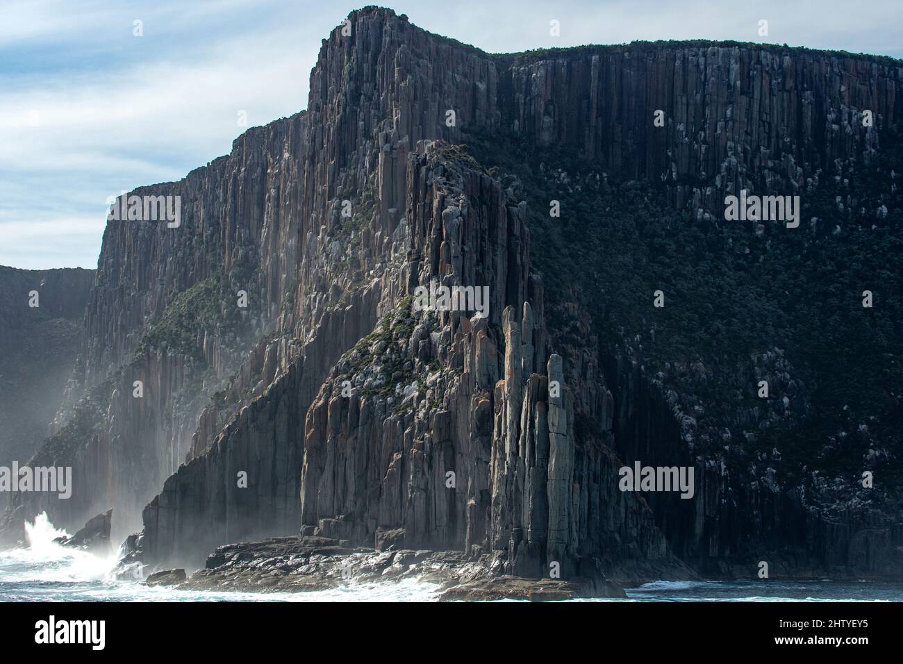 Dolerite Cliffs, Cape Raoul, Tasman Peninsula, Tasmania, Australia ...