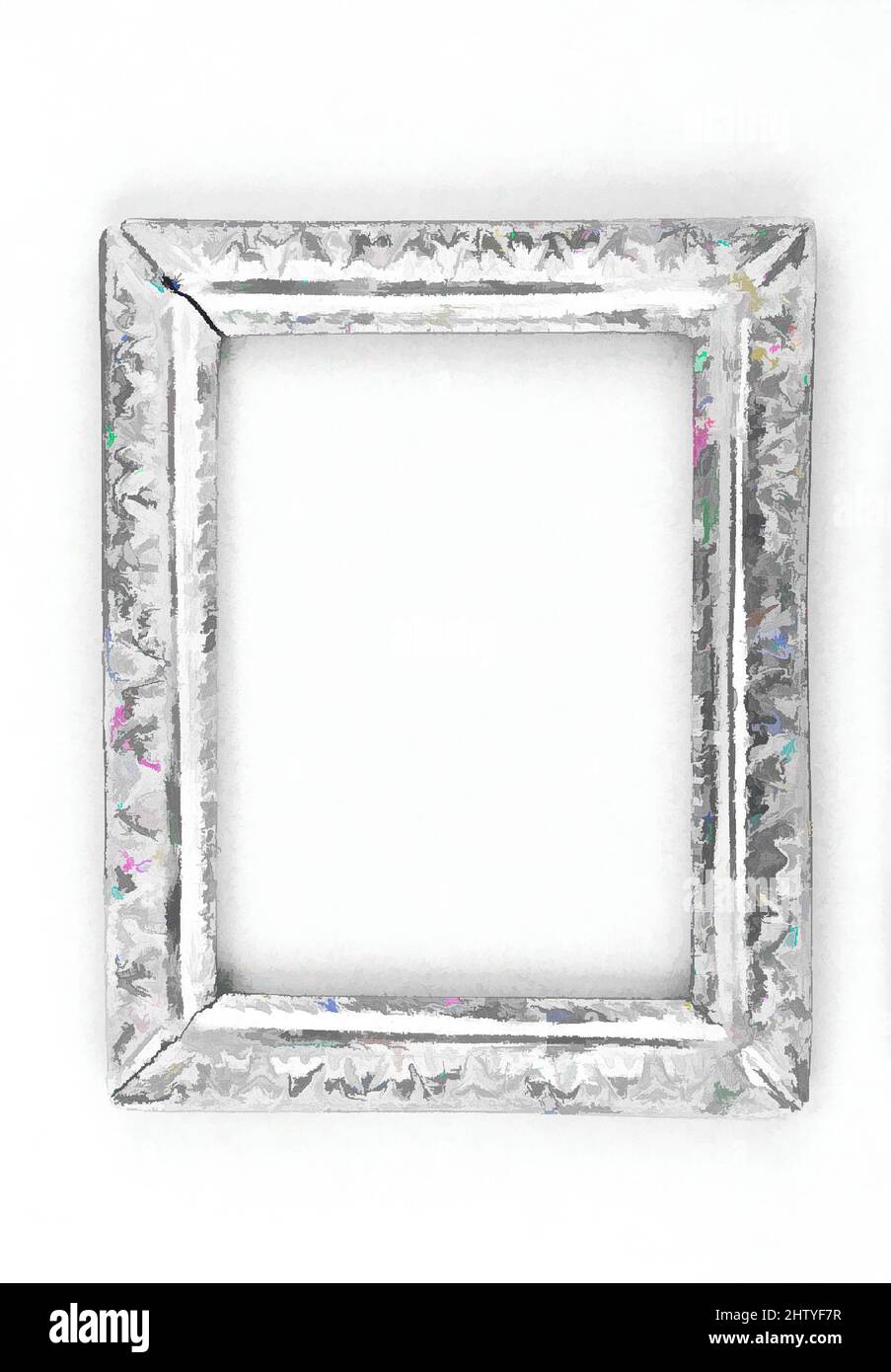 Art inspired by Ovolo frame, 1650–60, French, Walnut, 23 x 17.8, 17 x ...