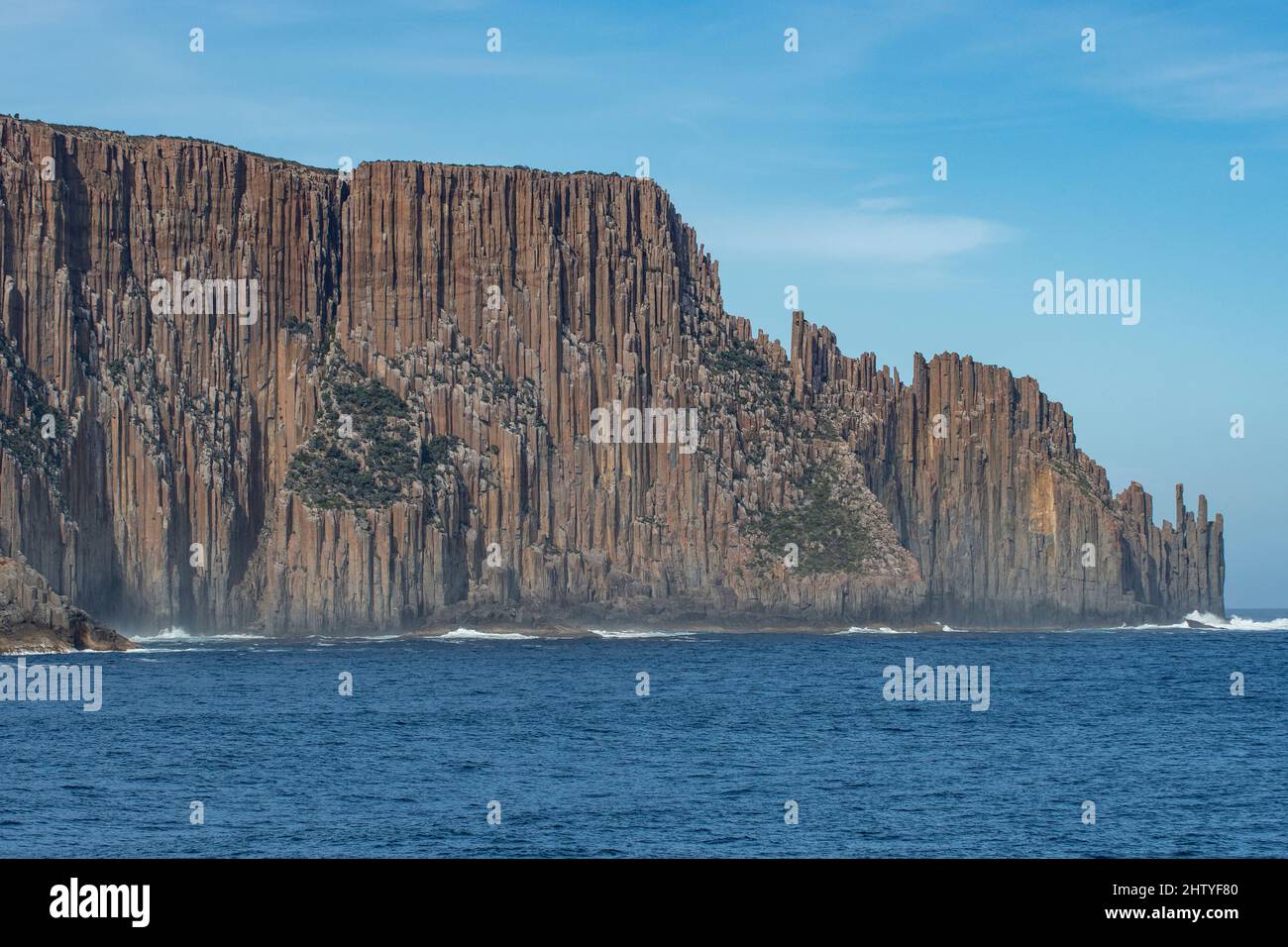 Dolerite Cliffs, Cape Raoul, Tasman Peninsula, Tasmania, Australia ...