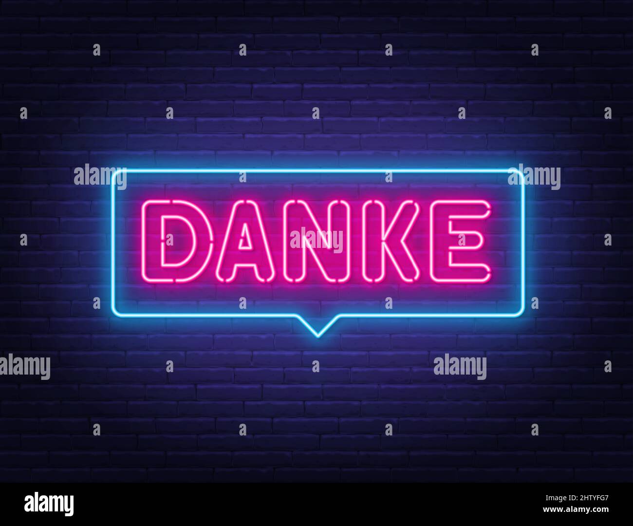 Danke logo design Stock Vector Images - Alamy