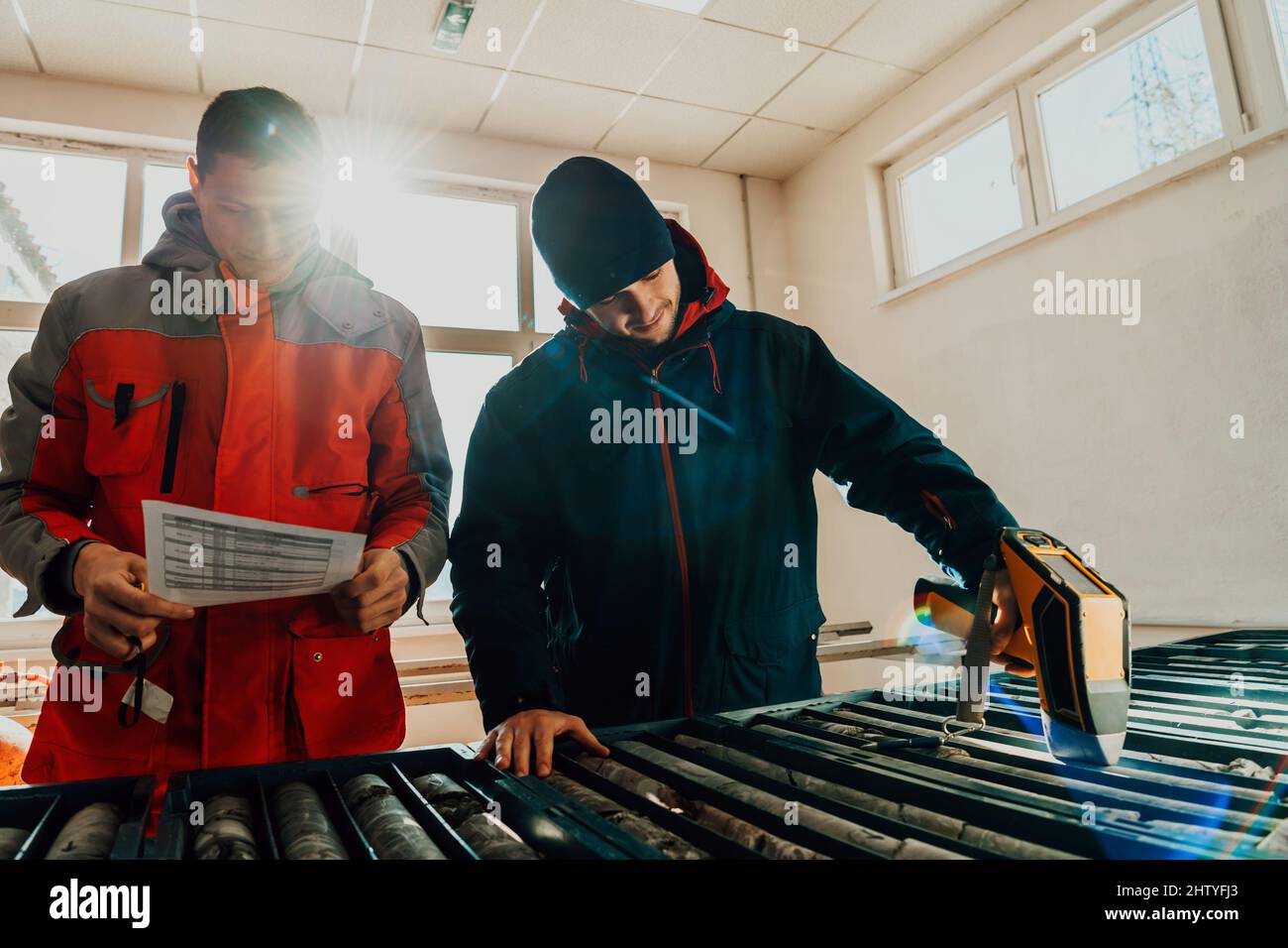 A special team of geologists who study rocks in industry using modern ...