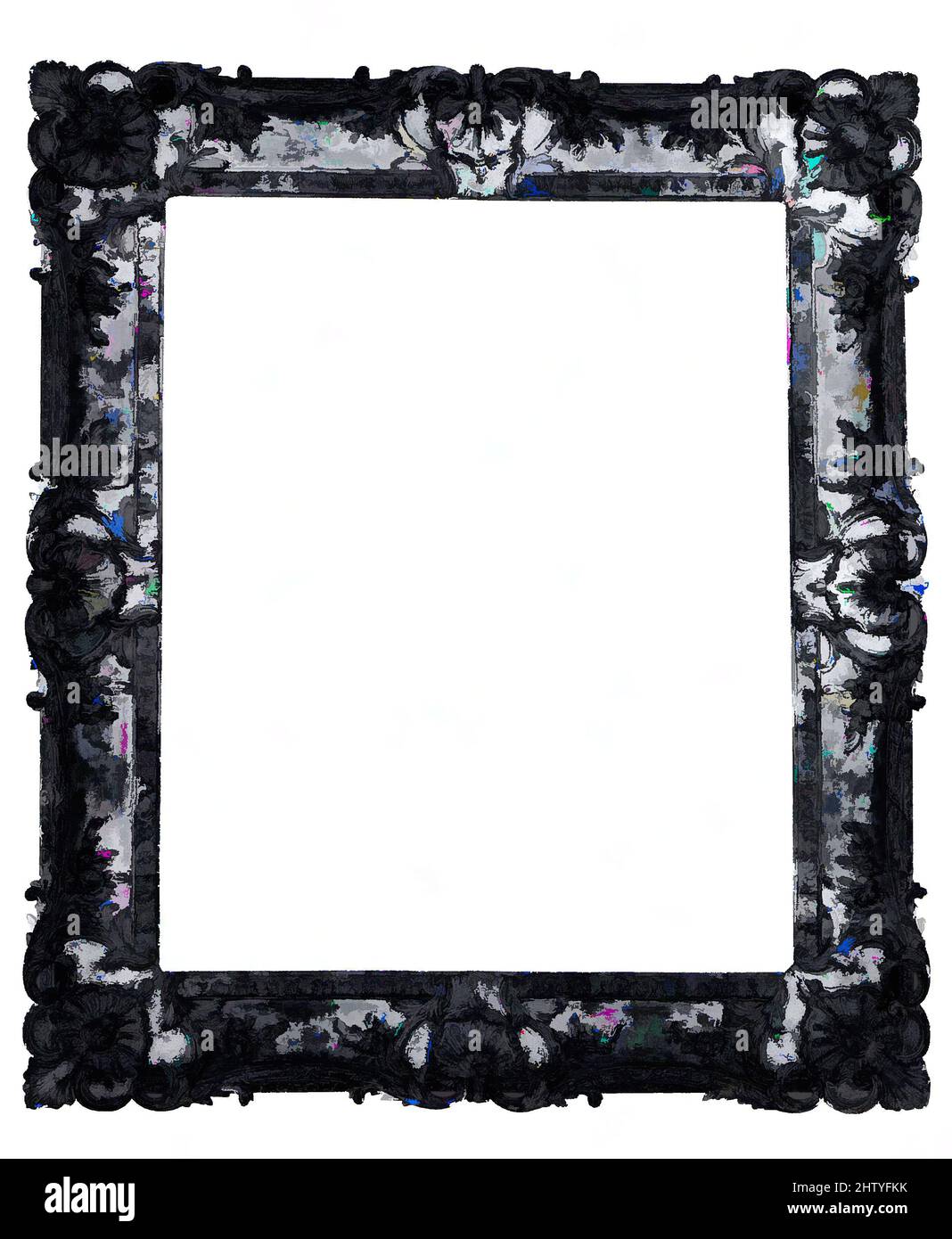 Art inspired by Swept frame, ca. 1740–45, French, Oak lower moldings ...