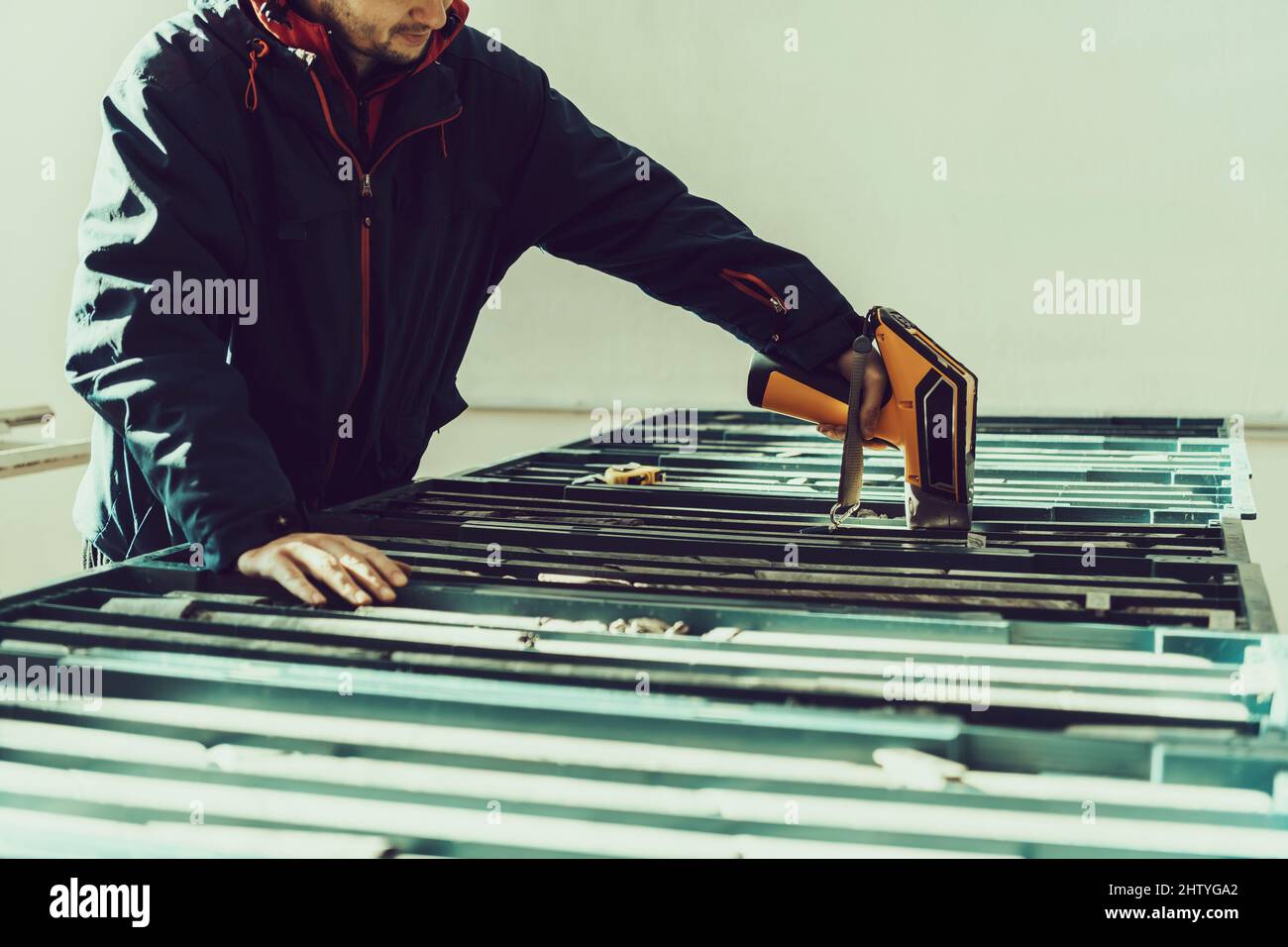 A special team of geologists who study rocks in industry using modern ...