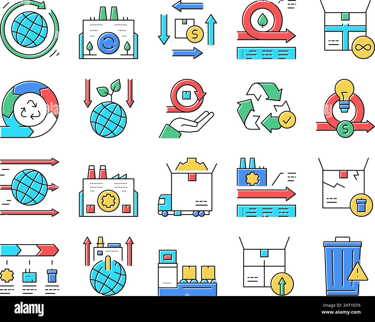 Waste box model Stock Vector Images - Alamy