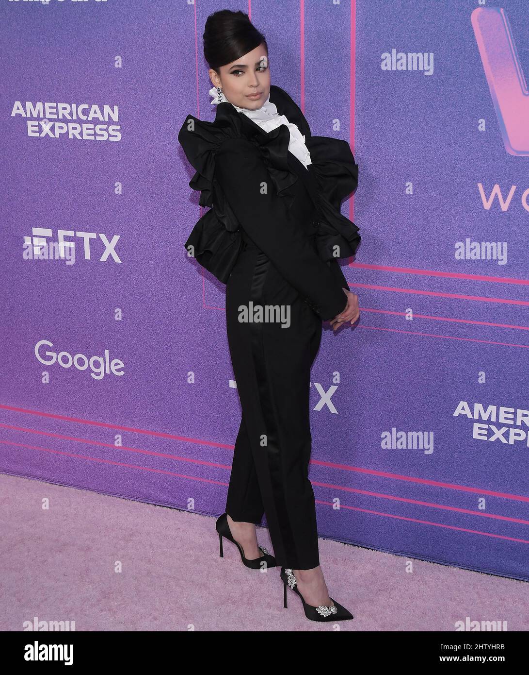 Los Angeles, USA. 02nd Mar, 2022. Sofia Carson arrives at the 2022 ...