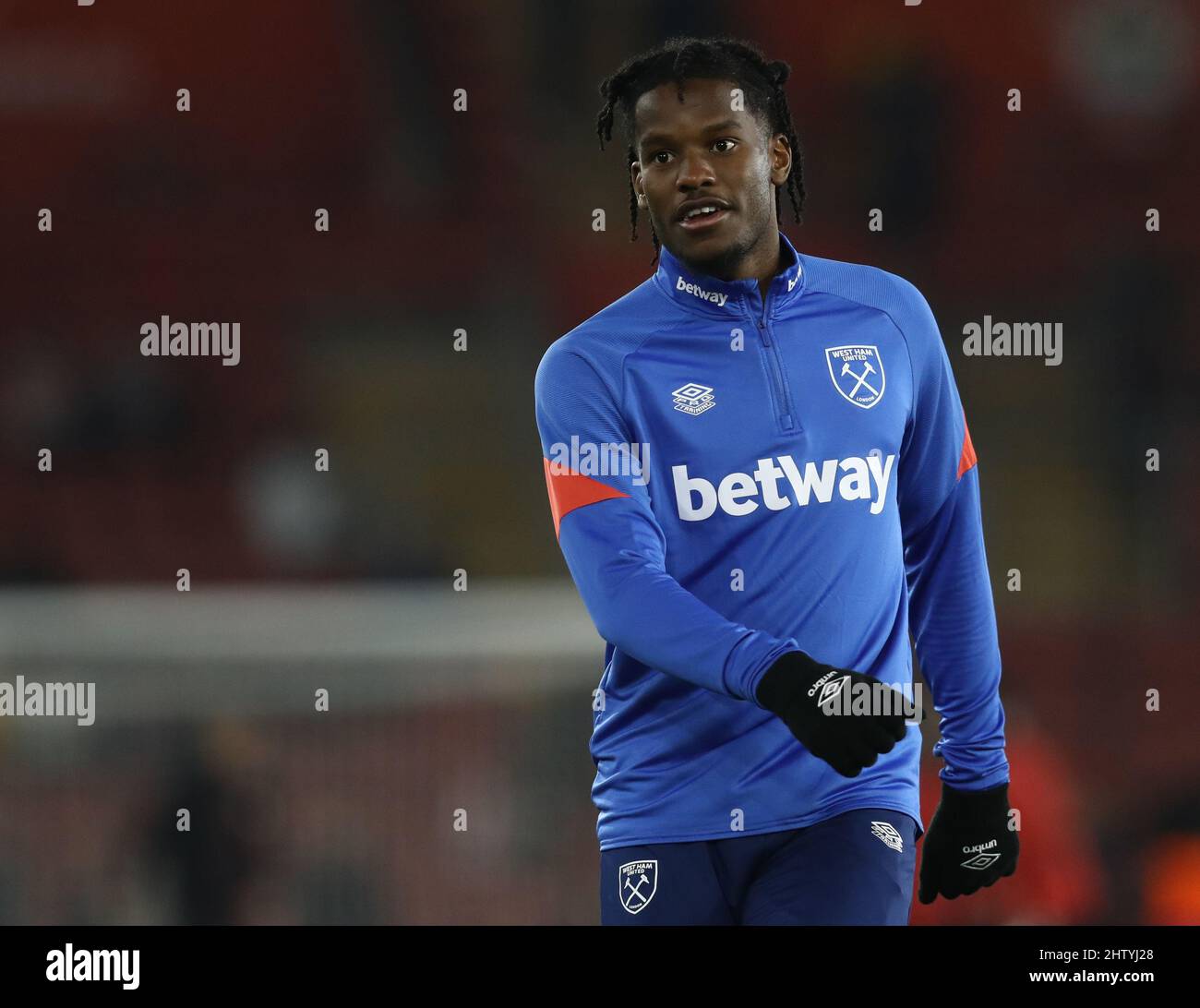 Southampton, England, 2nd March 2022. Pierre Ekwah Elimby of West Ham ...