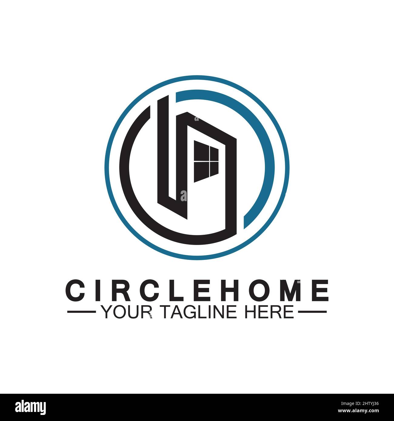 Home circle concept logo symbol vector illustration design Stock Vector ...