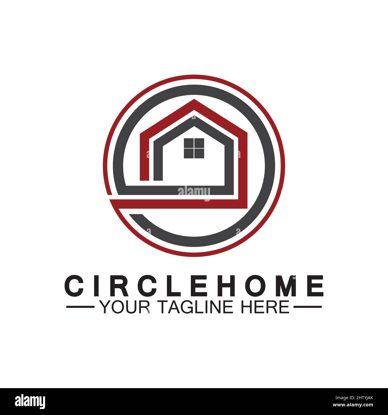 Home circle concept logo symbol vector illustration design Stock Vector ...