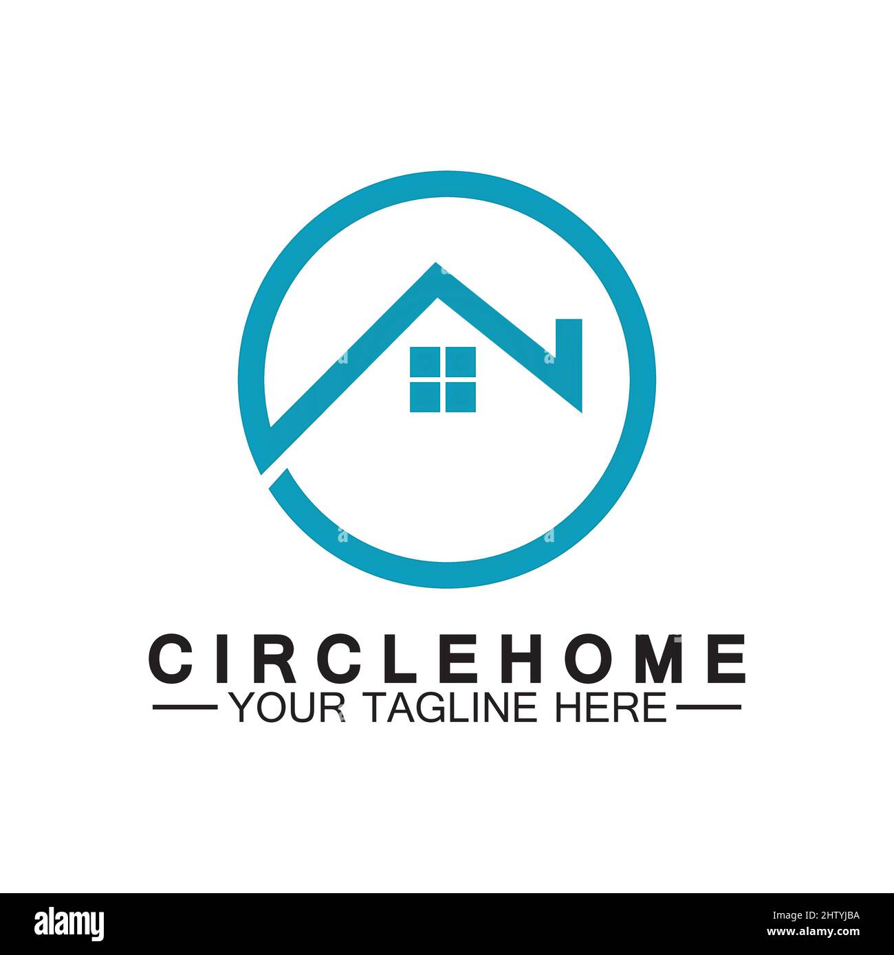 Home circle concept logo symbol vector illustration design Stock Vector ...