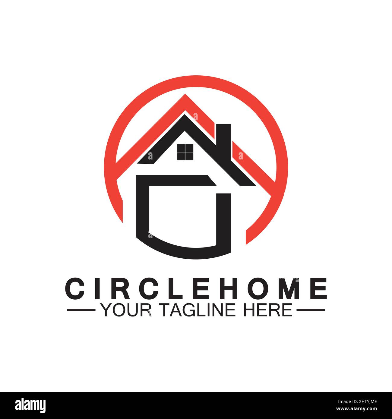 Home circle concept logo symbol vector illustration design Stock Vector ...