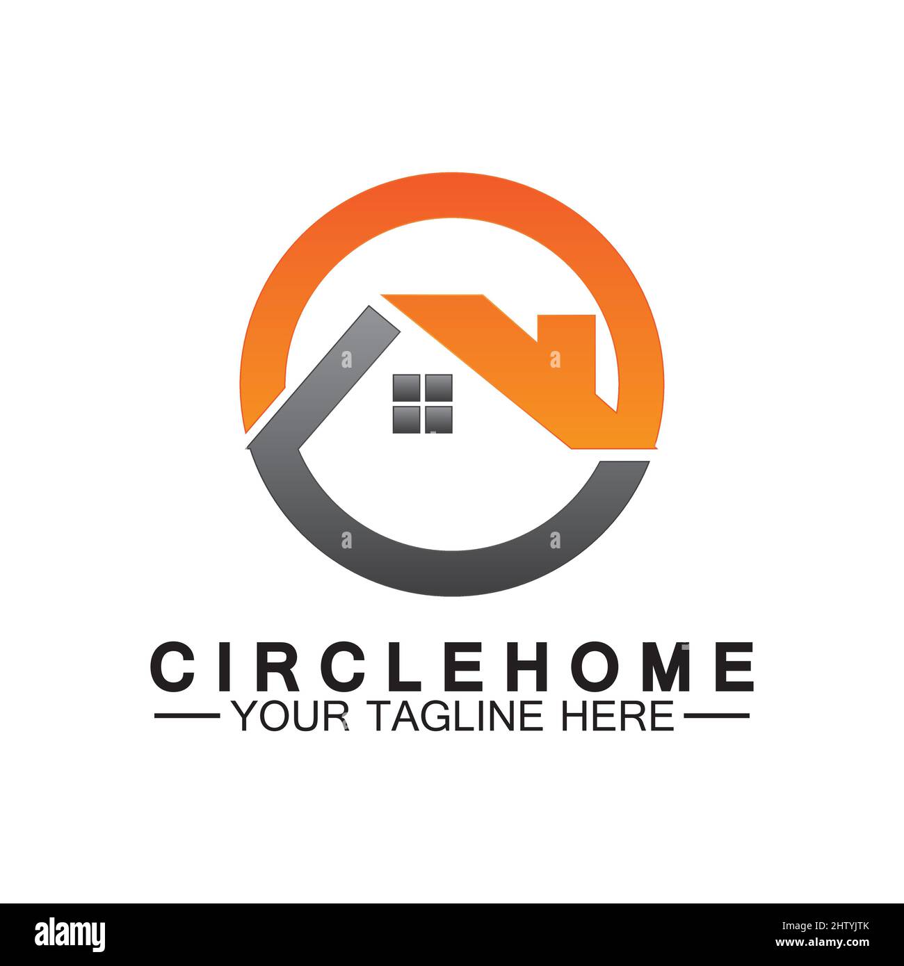 Home circle concept logo symbol vector illustration design Stock Vector ...