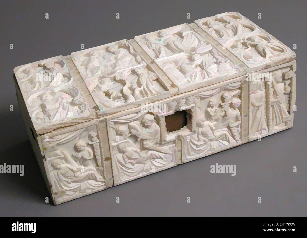 Art inspired by Casket with Romance Scenes, ca. 1320–40, Made in Paris ...