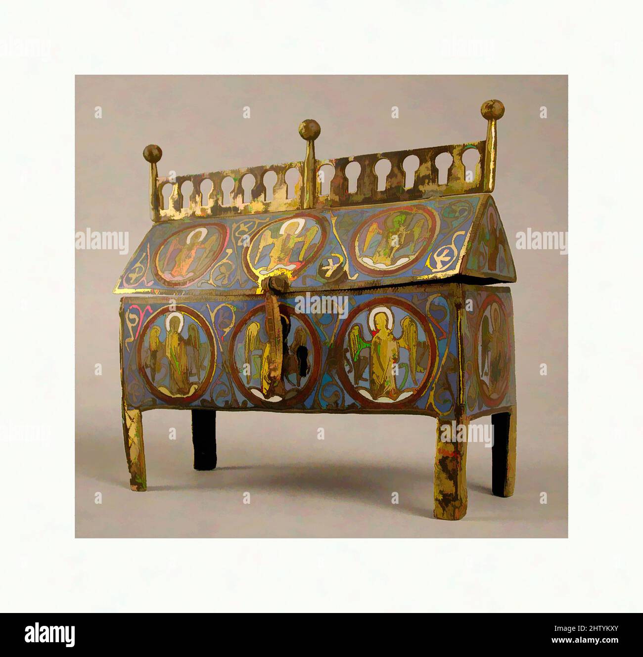Art inspired by Chasse, 13th century, Made in Limoges, France, French ...